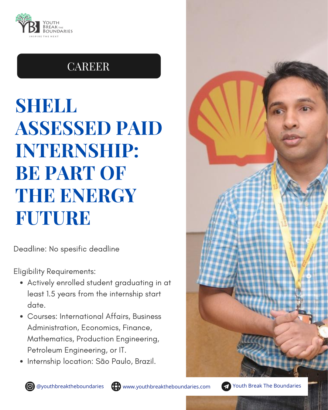 Shape Your Future with Shell Paid Assessed Internship