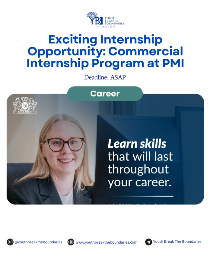 Exciting Commercial Internship Program at PMI