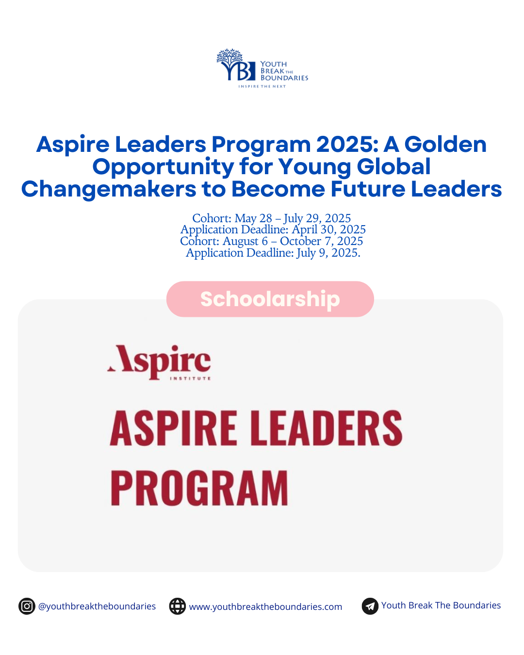 Aspire Leaders Program 2025: A Golden Opportunity for Young Global ...