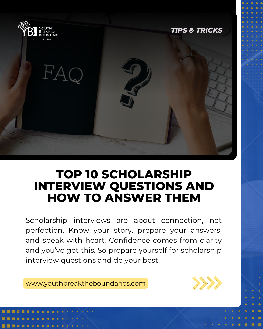 Top 10 Scholarship Interview Questions (and How to Answer Them)