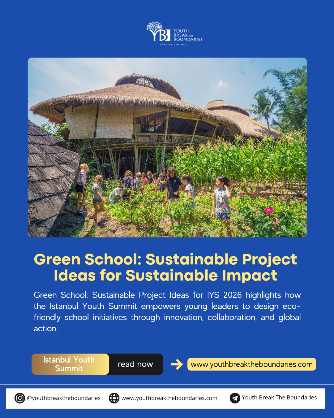 Green School: Sustainable Project Ideas for Real Impact at IYS 2026 ...